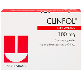0780900-CLINFOL 100 MG X 3 OVULOS
