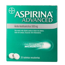 0071176-ASPIRINA ADVANC 500 MGX 20 TAB