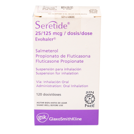 0184425-SERETIDE INHALADOR 25/125 X 120 DOSIS
