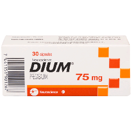 1050655-DIUM 75 MG X 30 CAPS