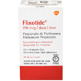 0181500-FLIXOTIDE 250 MCG X 60 DOSIS INHALADOR