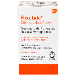 0181475-FLIXOTIDE 125 MCG X 60 DOSIS INHALADOR